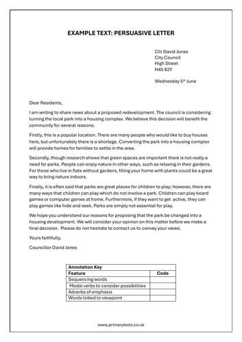 Yr 5/6 Writing Booster Lesson Pack: Persuasive Letters | Teaching Resources