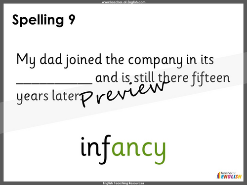 Words Ending in -ant, -ance, -ancy, -ent, -ence, -ency – KS2 Spelling ...