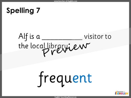 Words Ending in -ant, -ance, -ancy, -ent, -ence, -ency – KS2 Spelling ...
