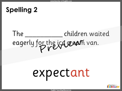 Words Ending in -ant, -ance, -ancy, -ent, -ence, -ency – KS2 Spelling ...