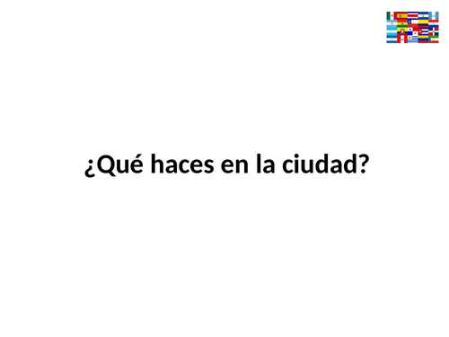 Viva 1 - Module 5 - ¿Qué haces en la ciudad? | Teaching Resources