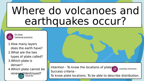 Geography - Where do earthquakes and volcanoes occur? | Teaching Resources