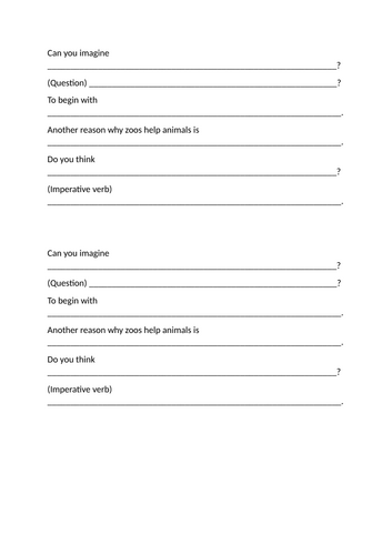 LKS2 unit - Persuasive Writing on Zoos | Teaching Resources