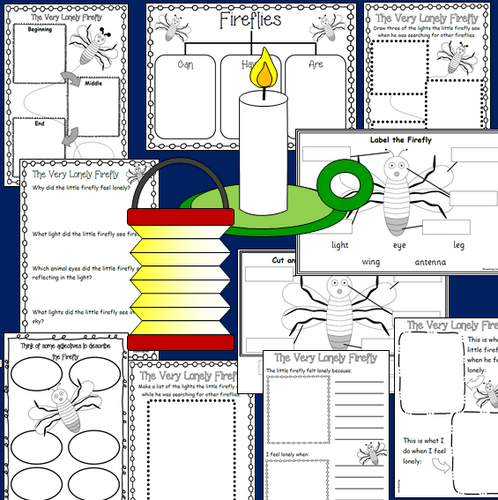 The Very Lonely Firefly book companion and sequencing- Eric Carle ...
