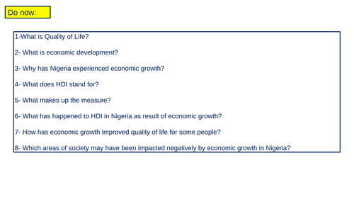 KS4 Nigeria: Global links | Teaching Resources