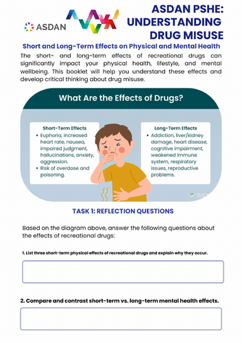 ASDAN PSHE - Tobacco and Drugs - Understanding Drug Misuse and Long ...
