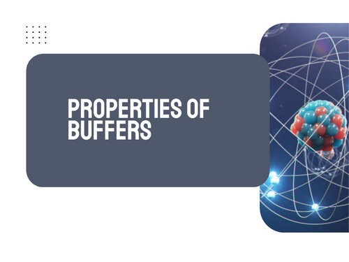 AP Chemistry Unit 8: Properties of Buffers | Teaching Resources
