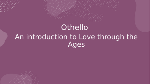 Othello Act 1 Scene 1 | Teaching Resources