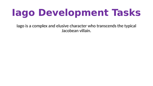 Othello Act 1 Scene 1 | Teaching Resources