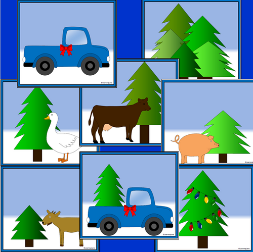 Little Blue Truck's Christmas book companion plus sequencing and craft ...