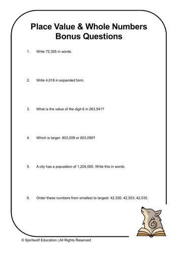 Place Value & Whole Numbers – GCSE Maths Foundation | Teaching Resources