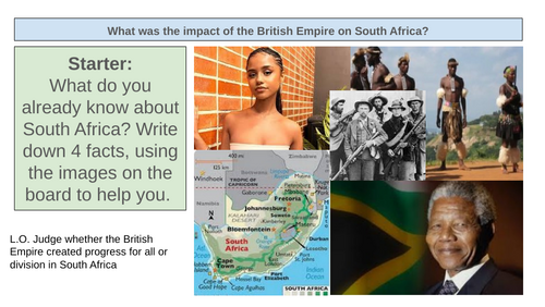 The British Empire in South Africa – KS3 History Lesson | Teaching ...