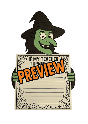 Halloween Writing Frames for Kids – Fun Teacher-as-Monster Activity ...
