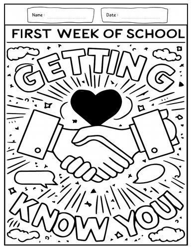 First Week of School Coloring Pages | Back to School Coloring Sheets ...