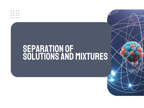 AP Chemistry Unit 3: Separation of Solutions and Mixtures | Teaching ...