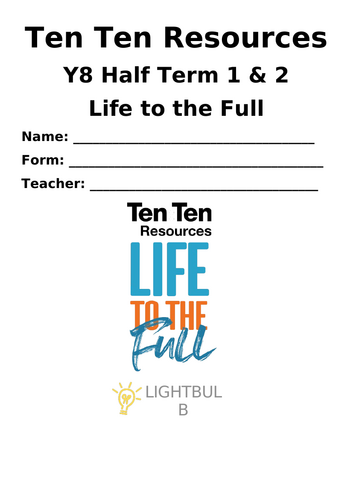 Ten Ten Resources Y8 LTTF Worksheet Booklet 2025-26 | Teaching Resources
