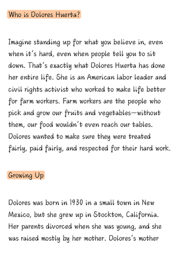 Dolores Huerta for Kids: An Inspiring Hispanic Heritage Month Reading ...