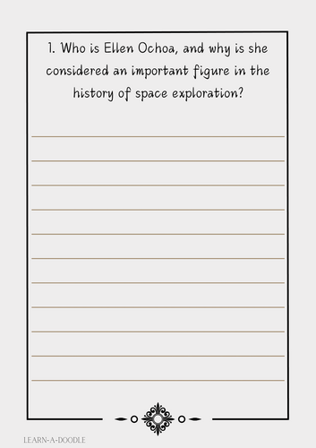 Ellen Ochoa Questions & Answers: Exploring the Life of a Hispanic Space ...