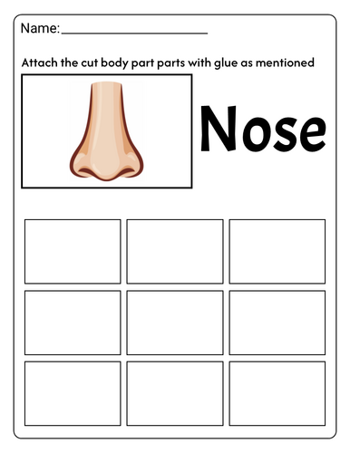 Body Parts Matching Activity for Special Education | Teaching Resources