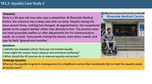 OCR AAQ F090 Principles of Health and Social Care. Topic Area 1 ...