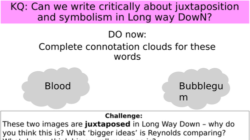 Long Way Down Scheme of work | Teaching Resources
