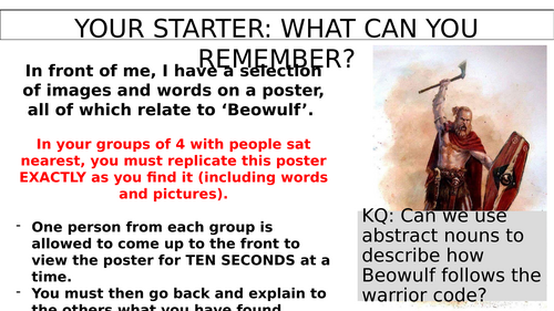 Beowulf Scheme of Work | Teaching Resources
