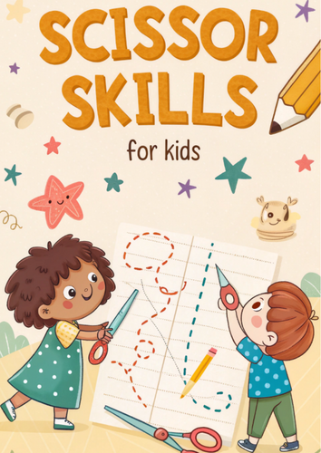 Scissor Skills Activity Book – 18 Cutting Practice Pages (EYFS & KS1 ...
