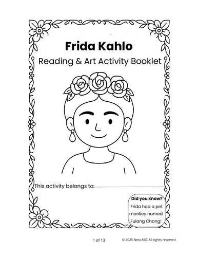 KS2 Reading Comprehension: Frida Kahlo Art & Literacy Activity Pack ...