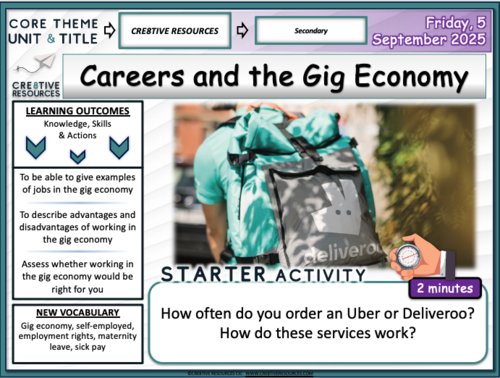 Careers and the Gig Economy | Teaching Resources