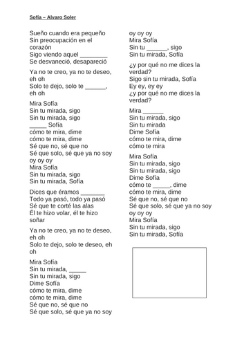 Song of the Week | Teaching Resources