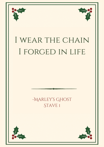 A Christmas Carol Classic Display Set- Themes, Quotes and visual ...