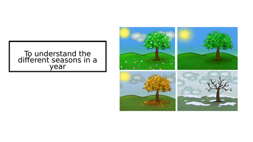 Year 1 To understand different seasons in a year | Teaching Resources