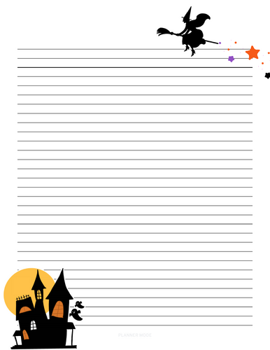 Halloween Notes, Lined Notes, Graph Notes, Grid Notes, Blank Notes Page ...