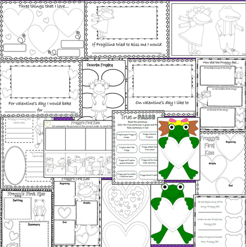 Froggy's First Kiss book companion and sequencing | Teaching Resources