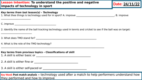 AQA GCSE PE Paper 2 - Socio-cultural influences full unit of lessons ...