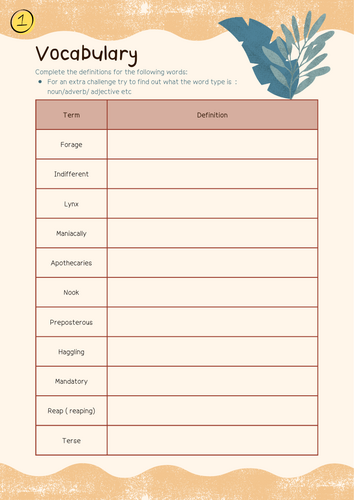 The Hunger Games Chapter 1 GCSE English Resource Pack (AQA) – 30-Slide ...