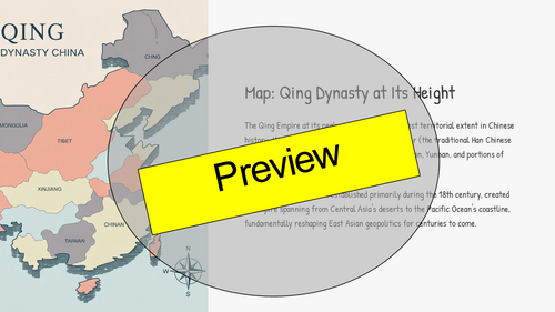 Qing Dynasty GCSE History Lesson Pack – Qing Empire Expansion ...