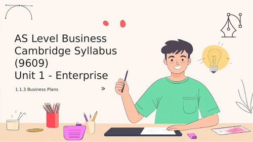 AS Level Business (9609) - 1.1.3 Business Plans | Teaching Resources
