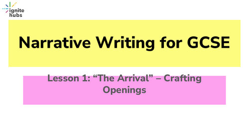 Narrative Writing for GCSE - Unit of Work | Teaching Resources