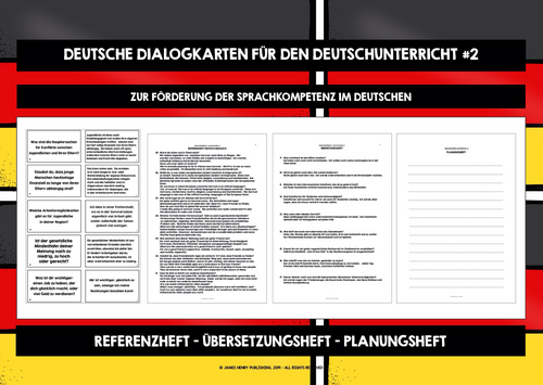 GERMAN SPEAKING PRACTICE CARDS #2 | Teaching Resources
