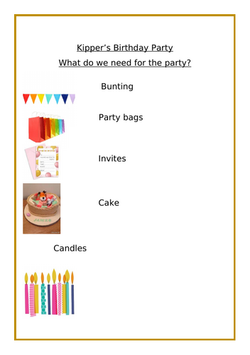 Kipper's Birthday EYFS | Teaching Resources