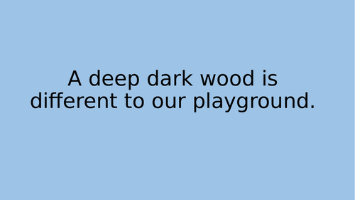 The Deep Dark Wood lesson EYFS | Teaching Resources