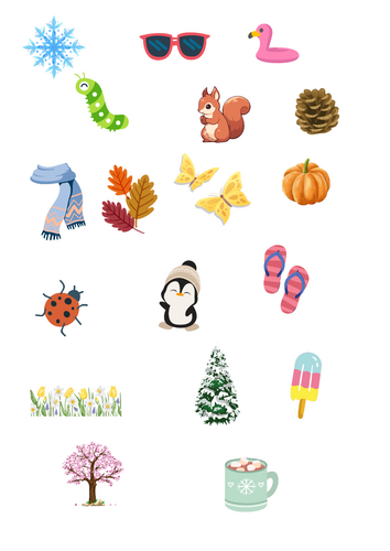 Les saisons-Seasons in French-craft activity | Teaching Resources