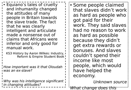 KS3 History: British Abolition of Slavery | Teaching Resources