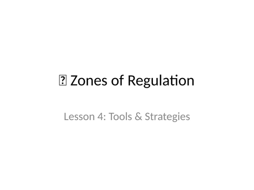 Zones of regulation | Teaching Resources