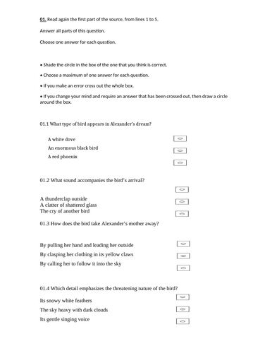 Language Paper 1, Section A, Alex Cold New AQA Specs 2026 | Teaching ...