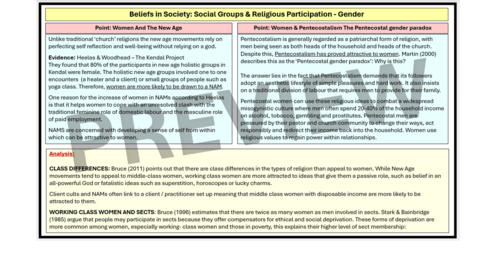 Sociology – Beliefs in Society: Social Groups Exam Application Booklet ...