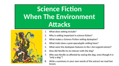 Science Fiction - Environmental Science Fiction (Triffids - Structure ...