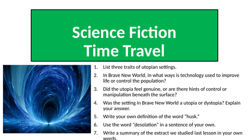 Science Fiction KS3 SOW | Teaching Resources