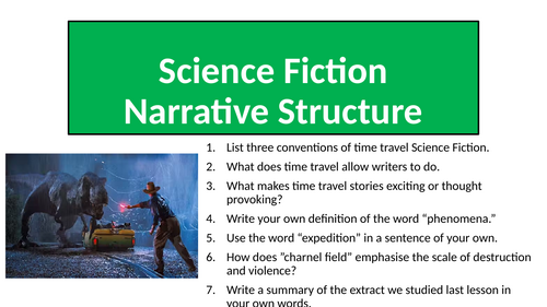 Science Fiction KS3 SOW | Teaching Resources